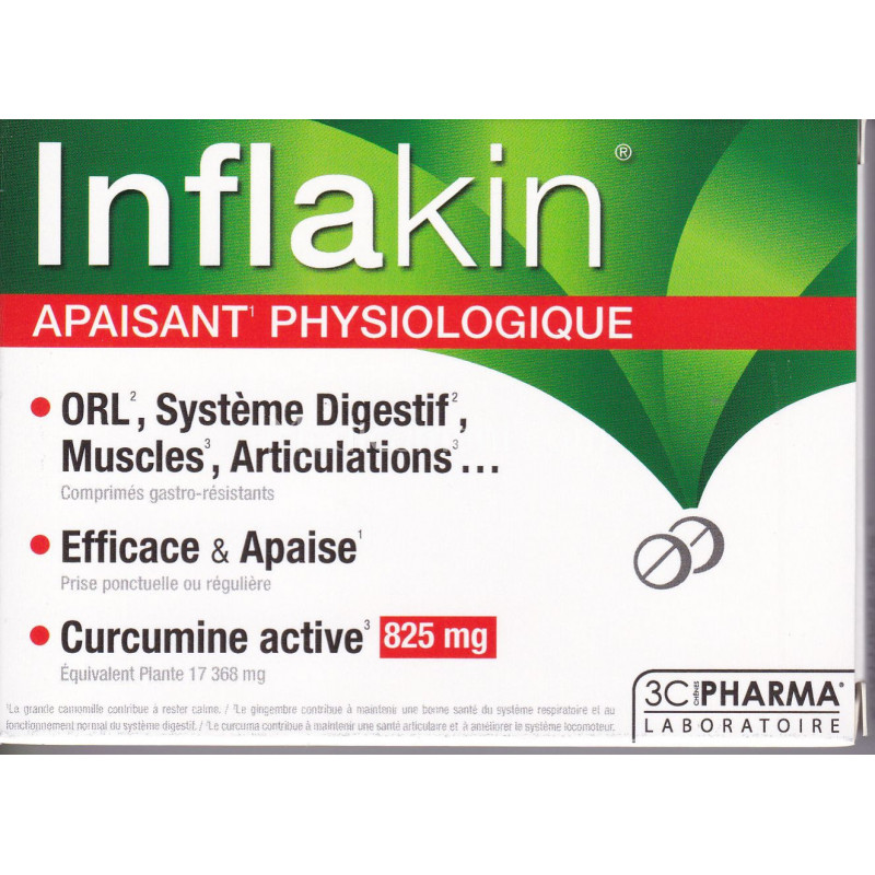 Inflakin Apaisant physiologique boîte de 10 ou de 30 comprimés