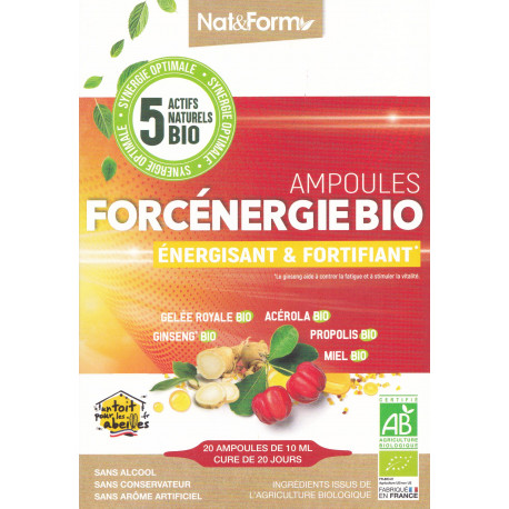 Forcénergie Energisant & Fortifiant Ampoule Bio contre la fatigue