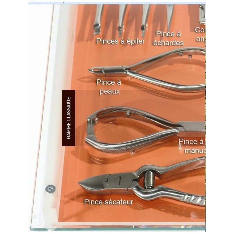 Pince à épiler inox, mors droit, mors biais ou mors crabe Cou't Cœur