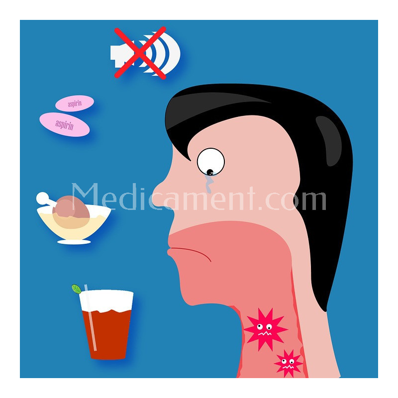 Angine virale Pack Homéopathie Conseil douleur à la déglutition ...