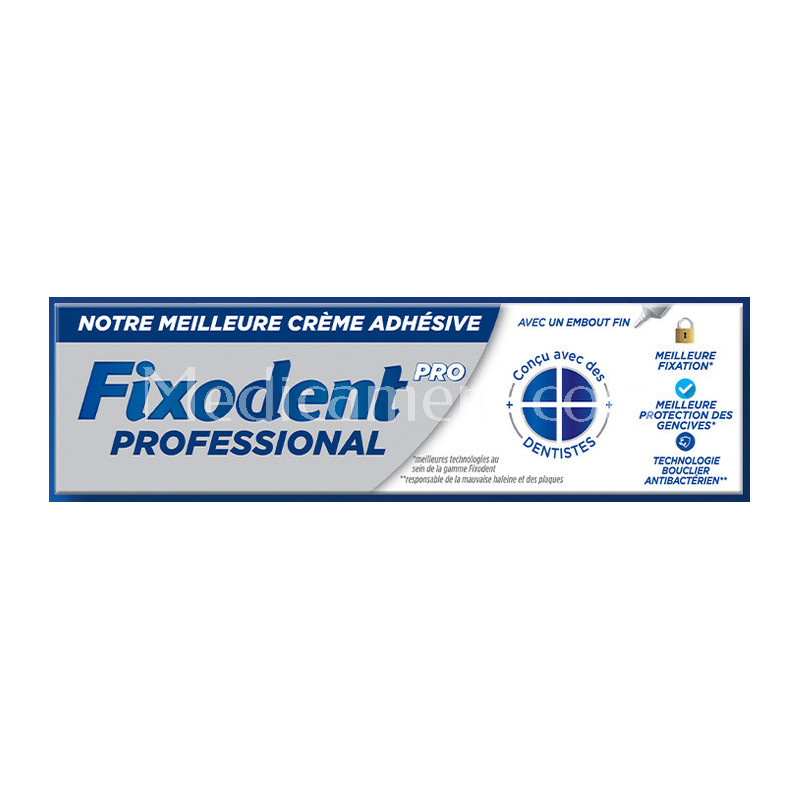 Fixodent Pro Professional avec embout fin la meilleure crème adhésive ...
