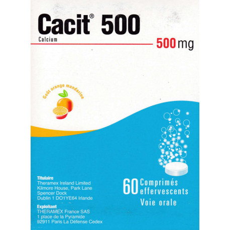 Cacit 500 mg Comprimés effervescents Carbonate de calcium