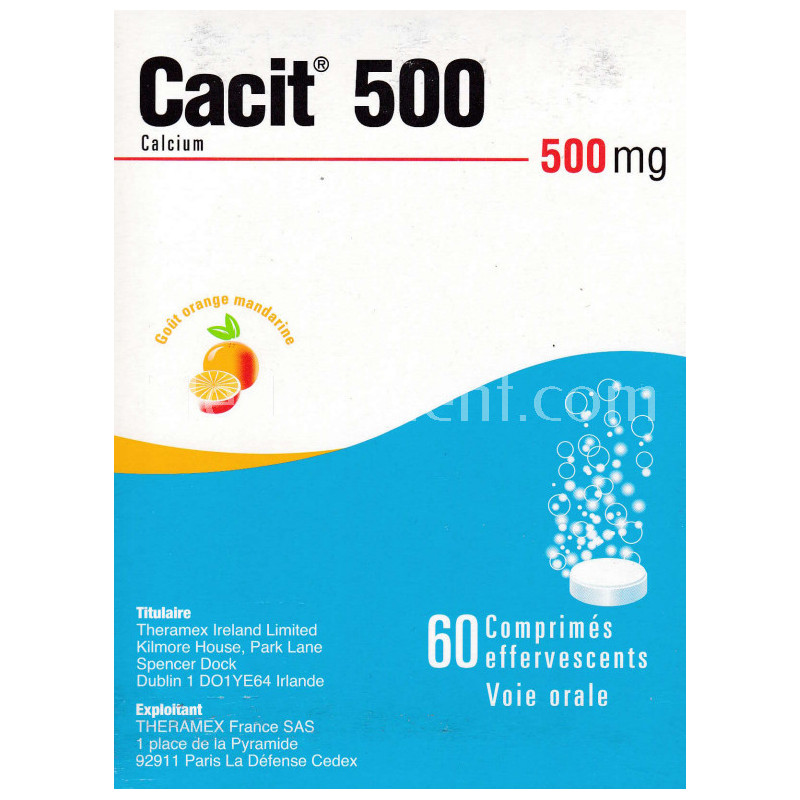 Cacit 500 mg Comprimés effervescents Carbonate de calcium