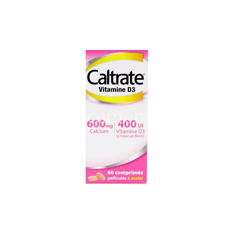 Caltrate Vitamine D3 600 mg/400 UI Comprimés