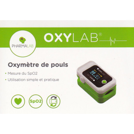 Oxymètre de Pouls Oxylab Mesure de l'oxygène dans le sang.