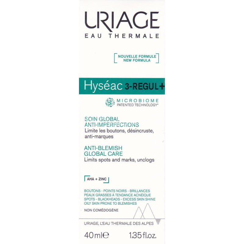 Hyséac 3-REGUL+ Uriage Anti-imperfections peaux grasses, acnée