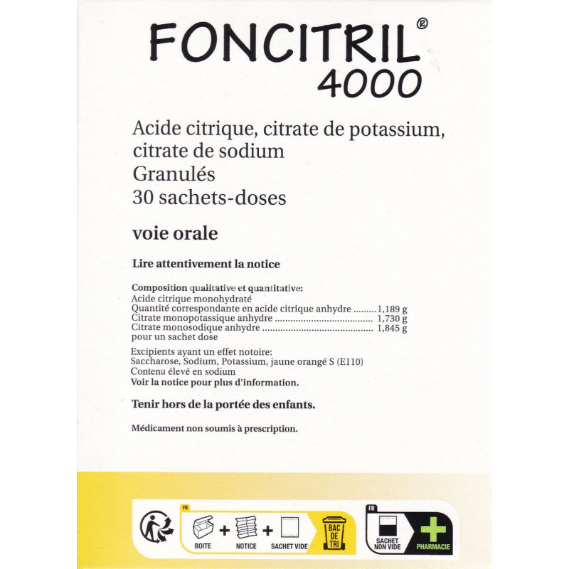 Foncitril 4000 Granulés en sachet-dose