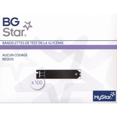 BGStar 100 Bandelettes réactives