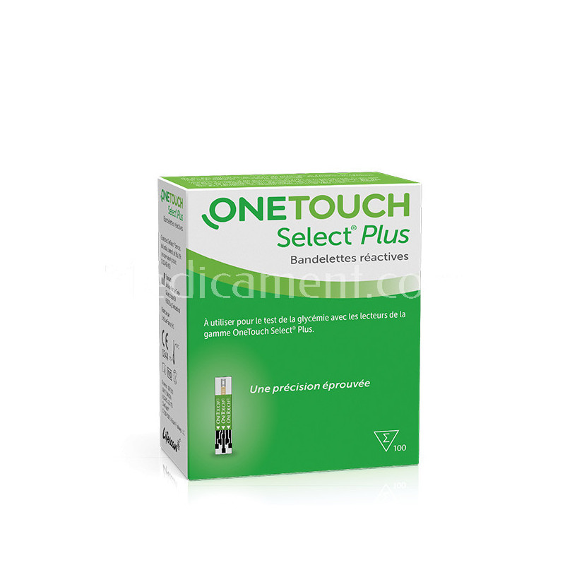 OneTouch Select Plus 100 Bandelettes réactives