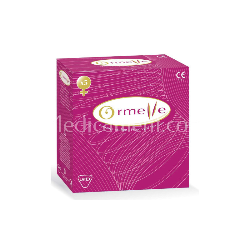 Ormelle Préservatifs féminins lubrifiés Contraceptif et protège des IST