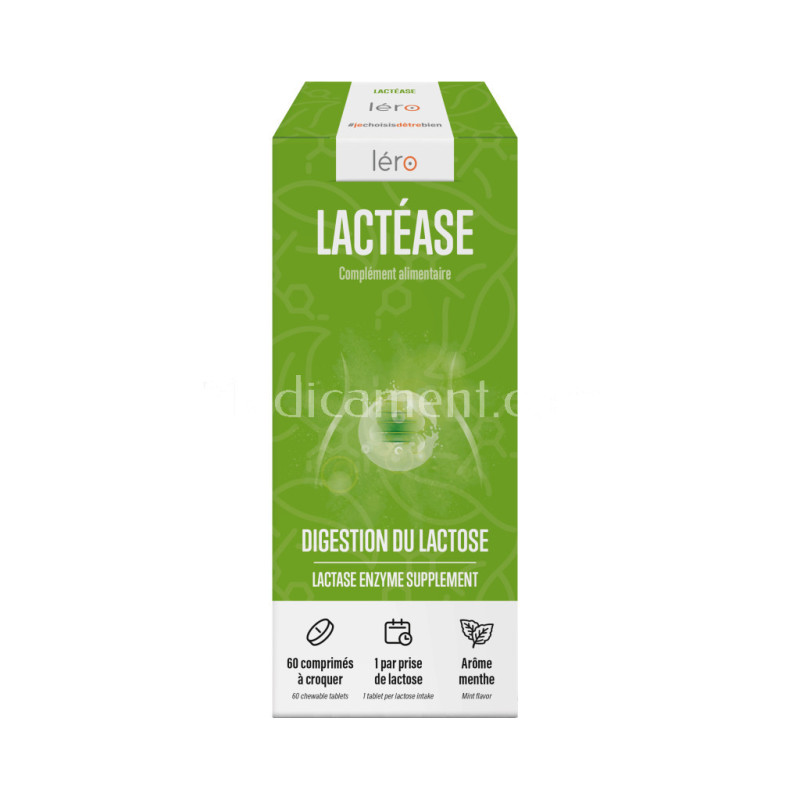 Lactéase Digestion du lactose Comprimés à croquer Lero