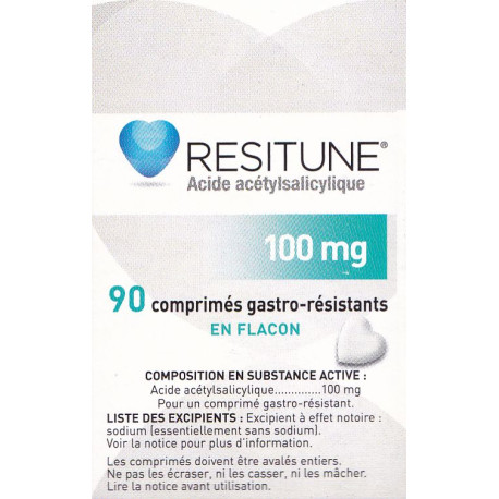 Résitune 100 mg x30 x90 Comprimés Anti-agrégant plaquettaire