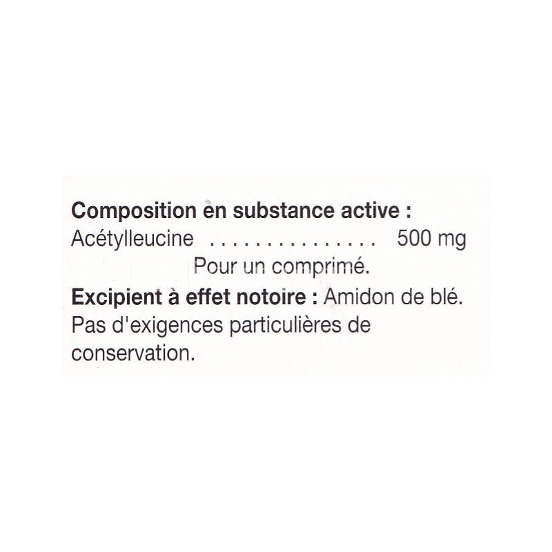 Tanganil Gé 500mg Comprimé