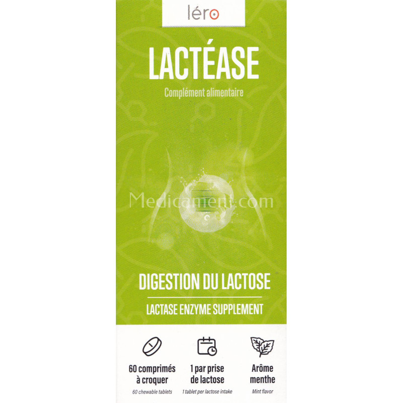 Lactéase Digestion du lactose Comprimés à croquer Lero