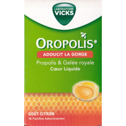 OROPOLIS Propolis 16 Pastilles Coeur liquide | Adoucit la gorge