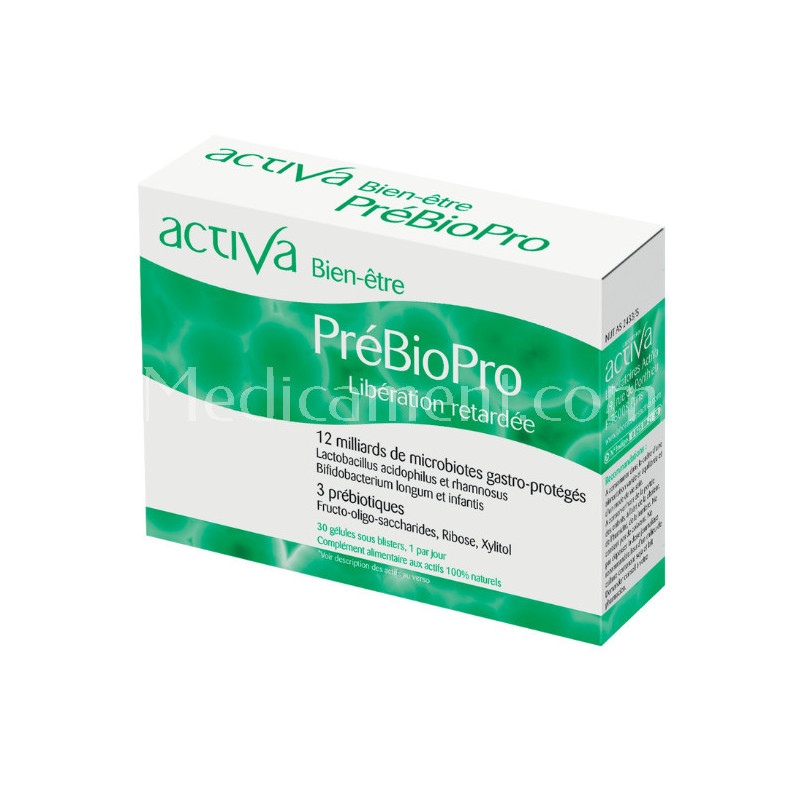 Activa Prébiopro contient 2 Prébiotiques et 4 probiotiques pour ...