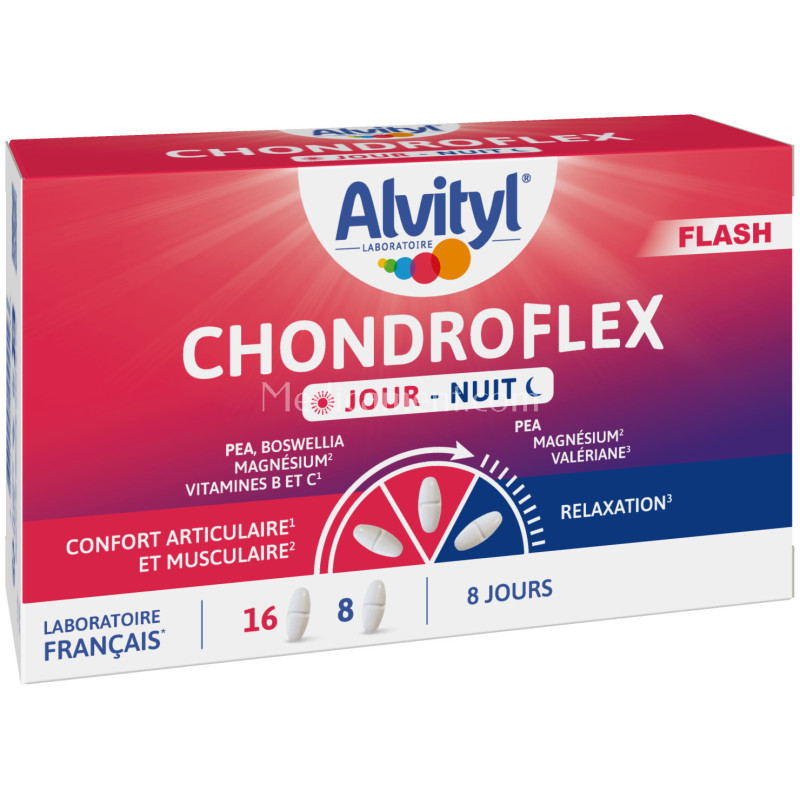 Alvityl Chondroflex Jour - Nuit 24 Comprimés | Formule FLASH