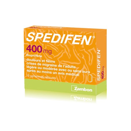 Spedifen 400 mg boîte de 12 comprimés pélliculés Zambon