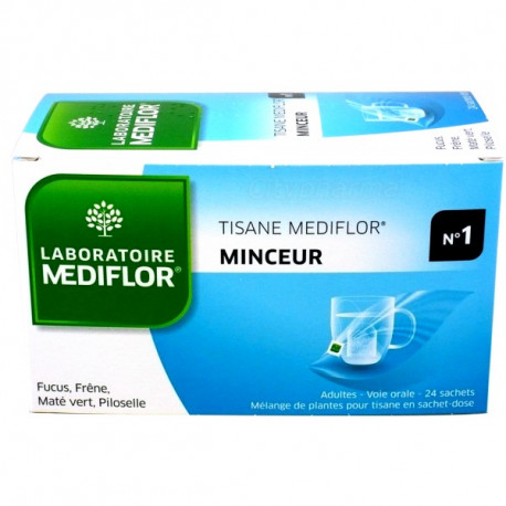 Médiflor n°1 minceur, plantes pour tisanes en sachets dose