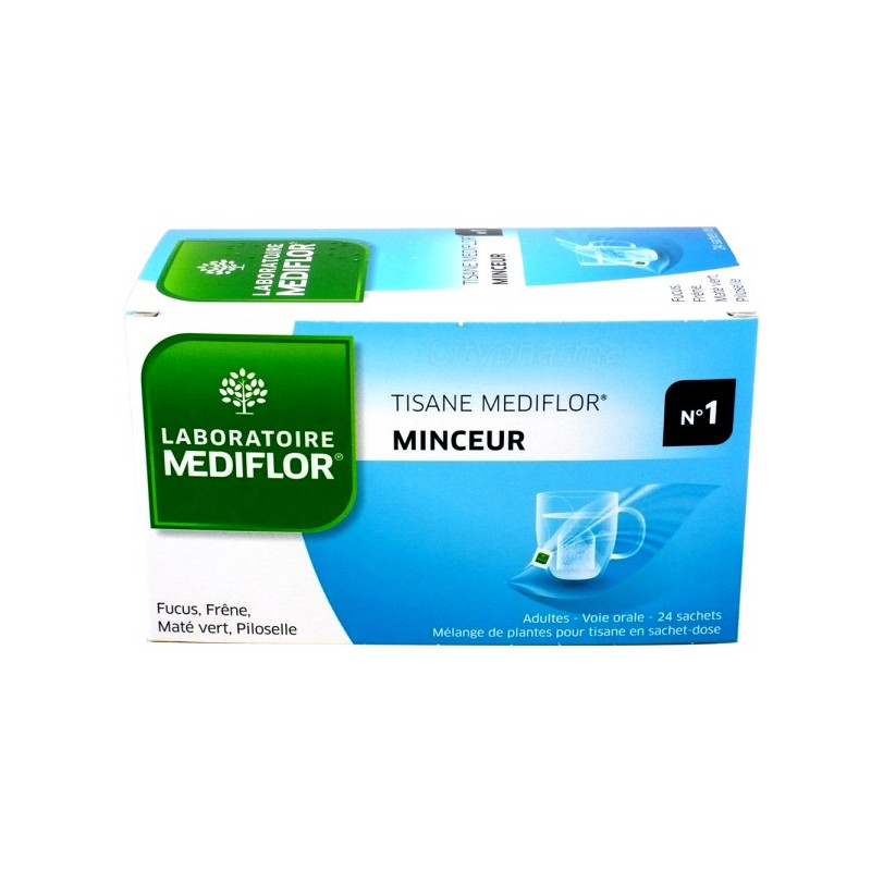 Médiflor n°1 minceur, plantes pour tisanes en sachets dose