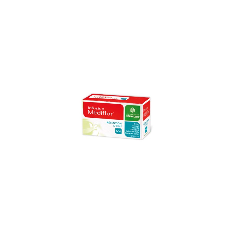 Mediflore n°4 tisane rétention d'eau boîte de 24 sachets
